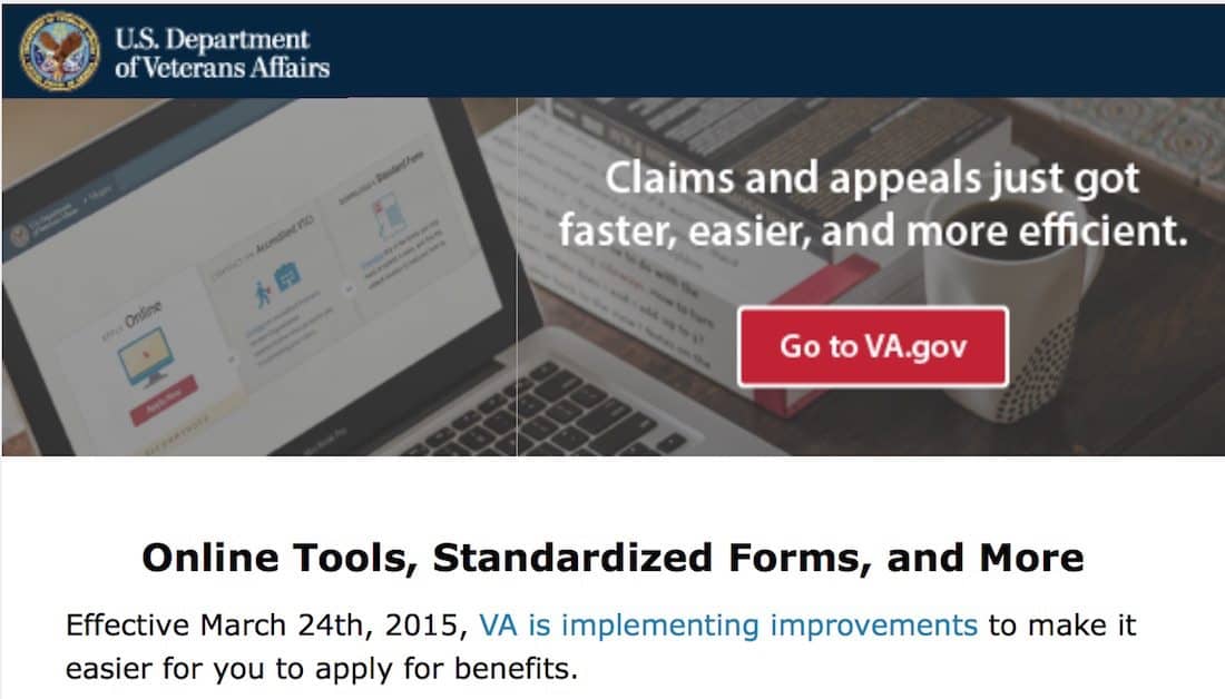 Veterans Affairs Unveils New Website Platform